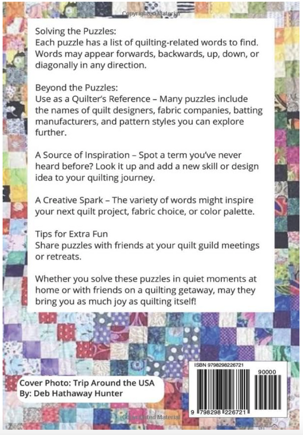 *NEW* Quilter's Word Search book - Victoria Findlay Wolfe Quilts
