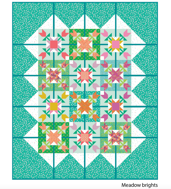 *NEW* Mod Bouquet Quilt: Kit - Meadow brights - Victoria Findlay Wolfe ...