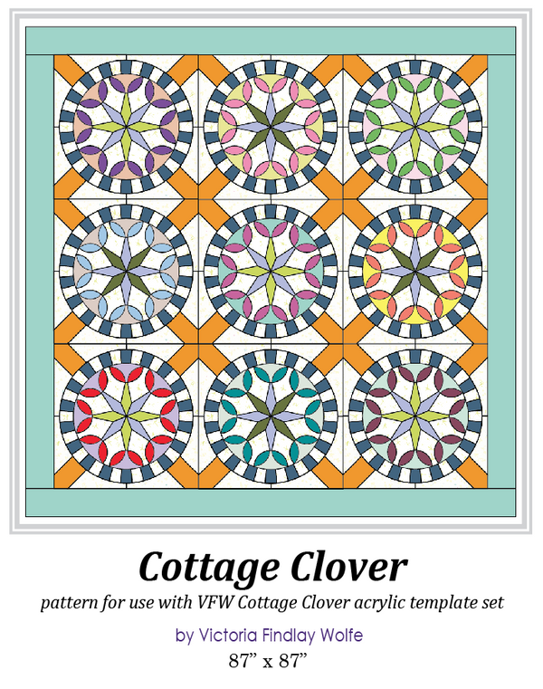*New* Cottage Clover Pattern and Template Set - Victoria Findlay Wolfe ...