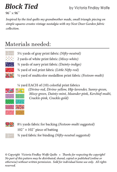 Patterns - Victoria Findlay Wolfe Quilts