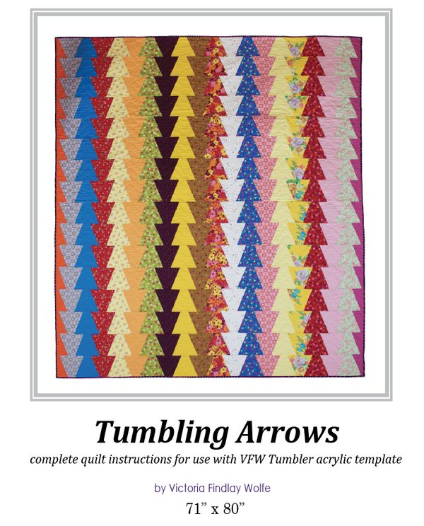Tumbling Arrows Pattern & Template - Victoria Findlay Wolfe Quilts